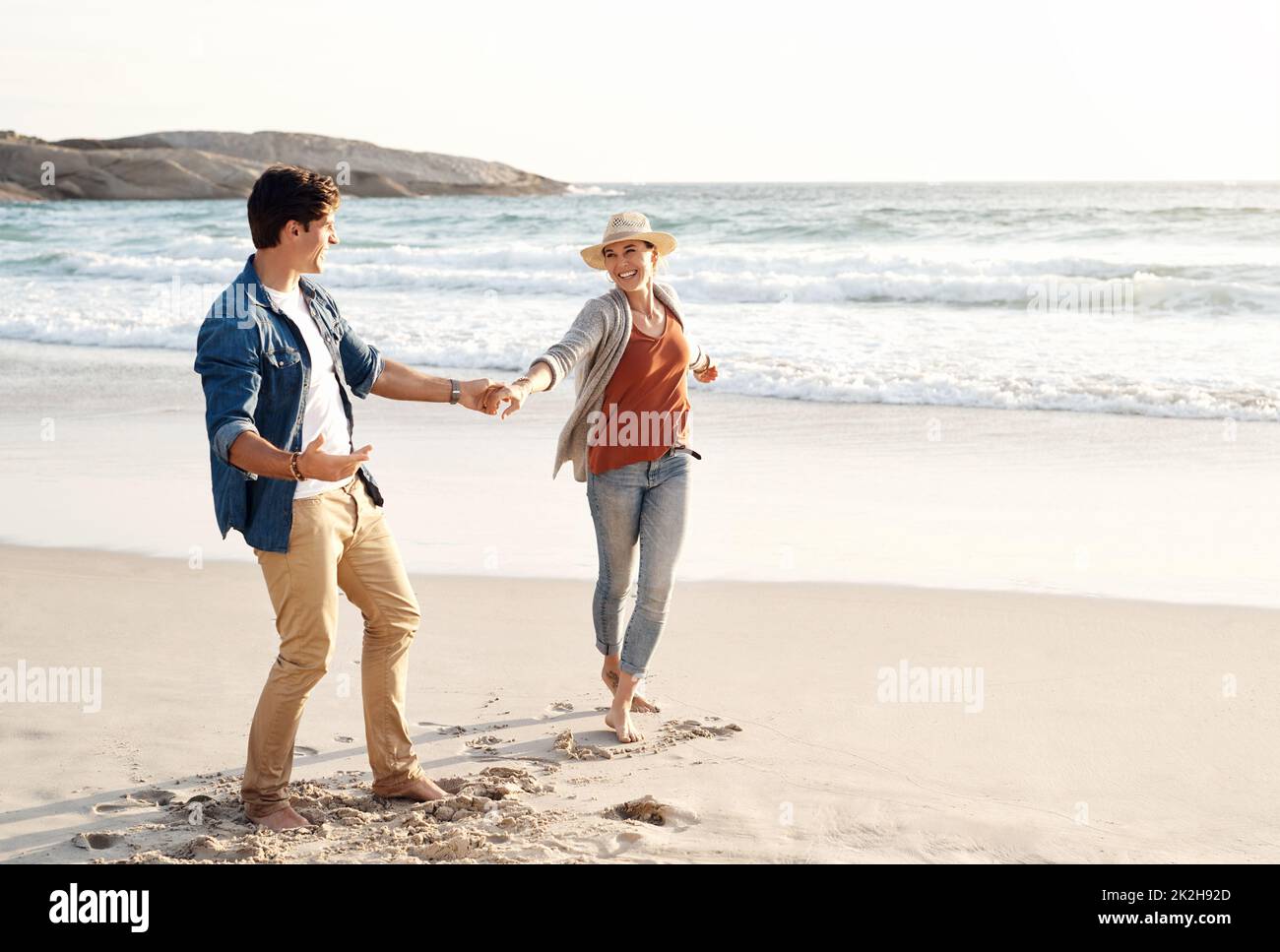 Were In A Beachy Kinda Mood Shot Of A Middle Aged Couple Spending The Day At The Beach Stock
