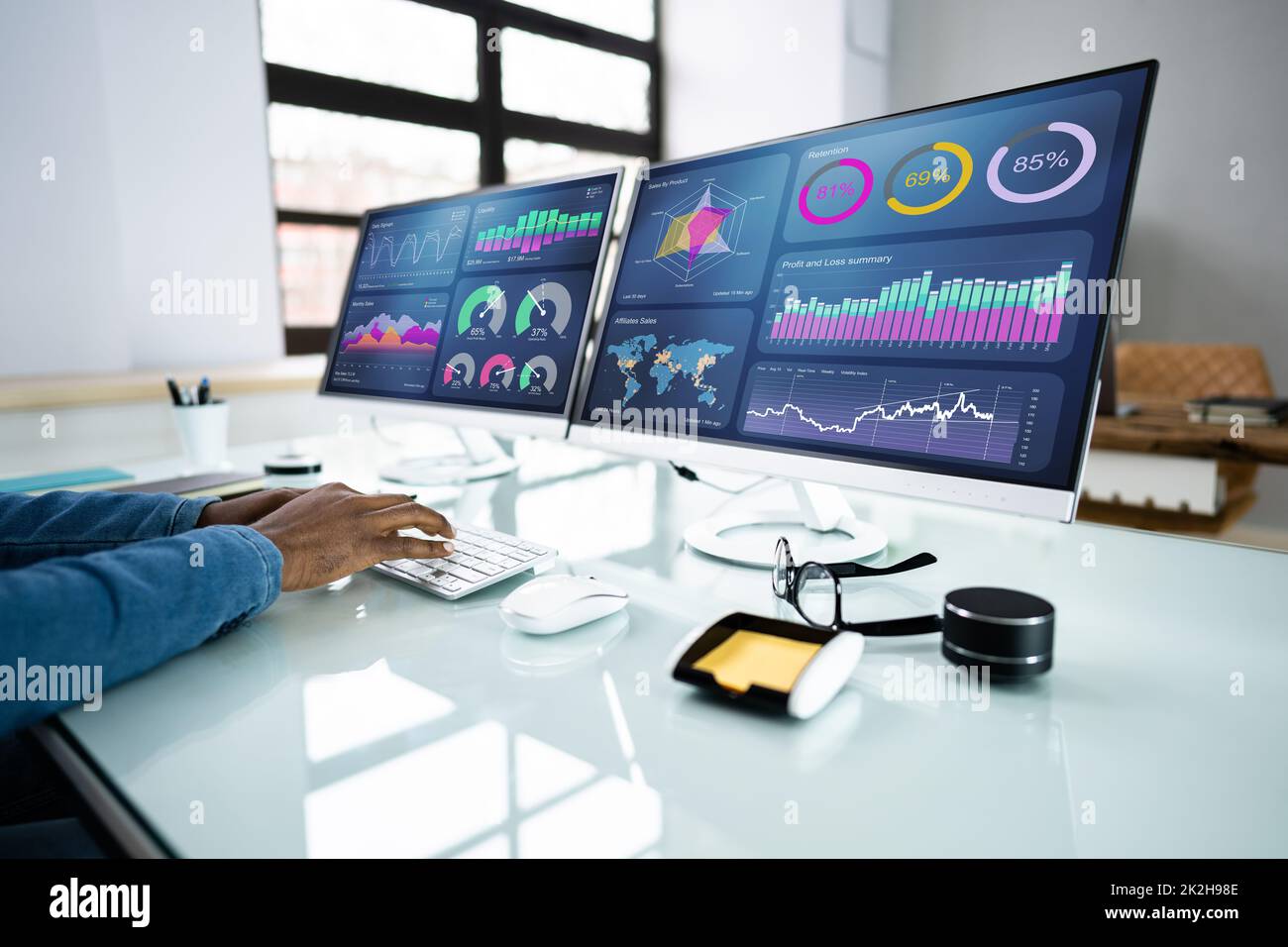 KPI Business Analytics Data Dashboard Stock Photo - Alamy