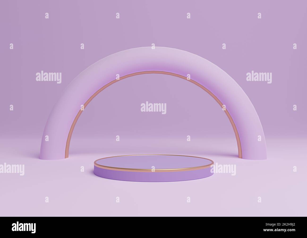 Light, pastel, lavender purple 3D rendering simple product display ...