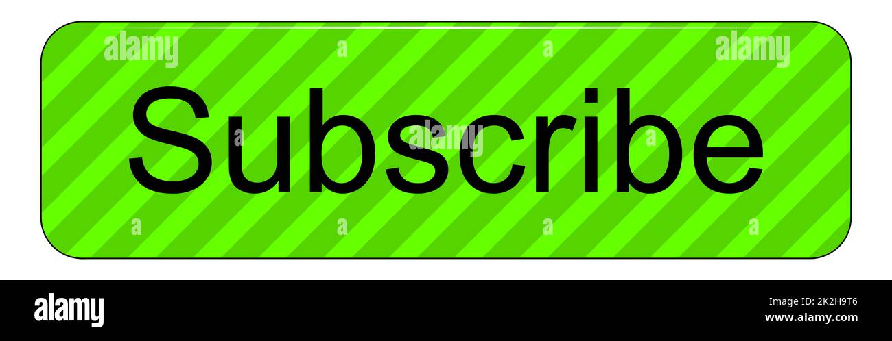 Subscribe Button green on white background â€“ illustration Stock Photo ...
