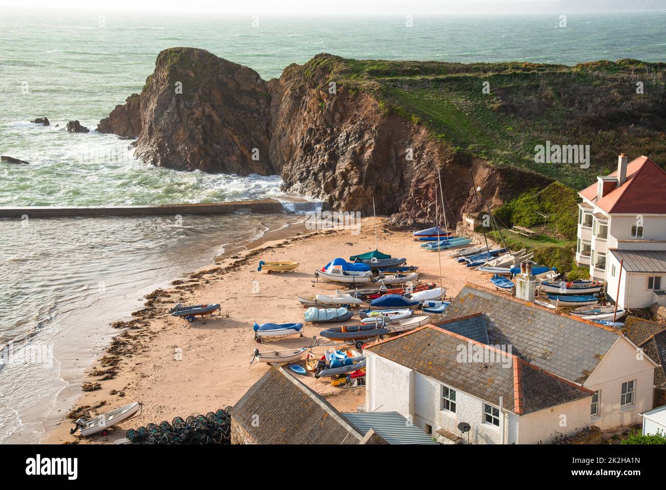 Hope Cove Harbour in Devon, England Stock Photo - Alamy