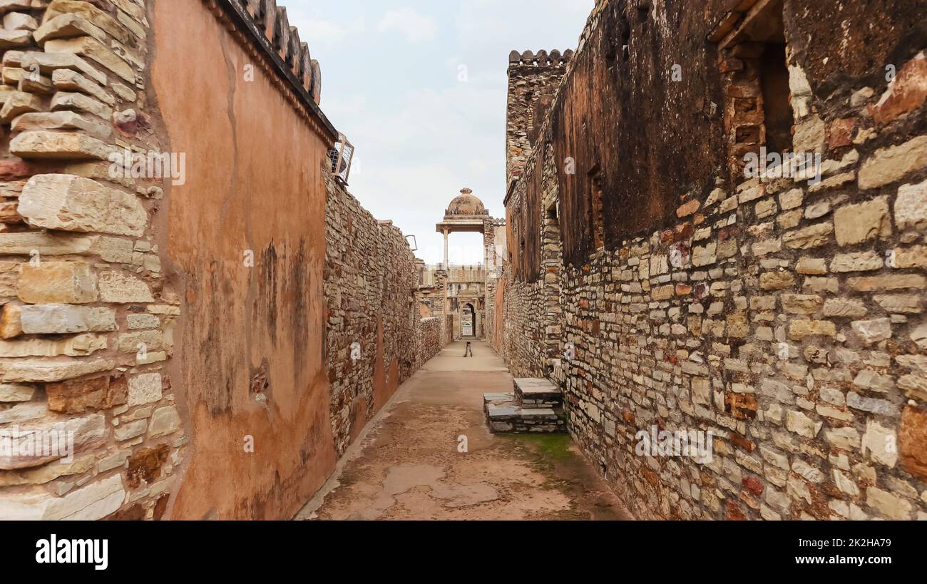 Ruined and Fallen Walls of Maharana Kumbha Palace, Chittorgarh Fort ...