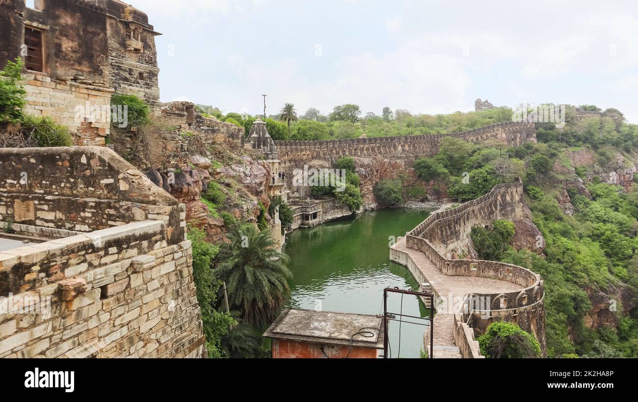 View of Gaumukh Kund, Chittorgarh Fort, Rajasthan, India Stock Photo ...