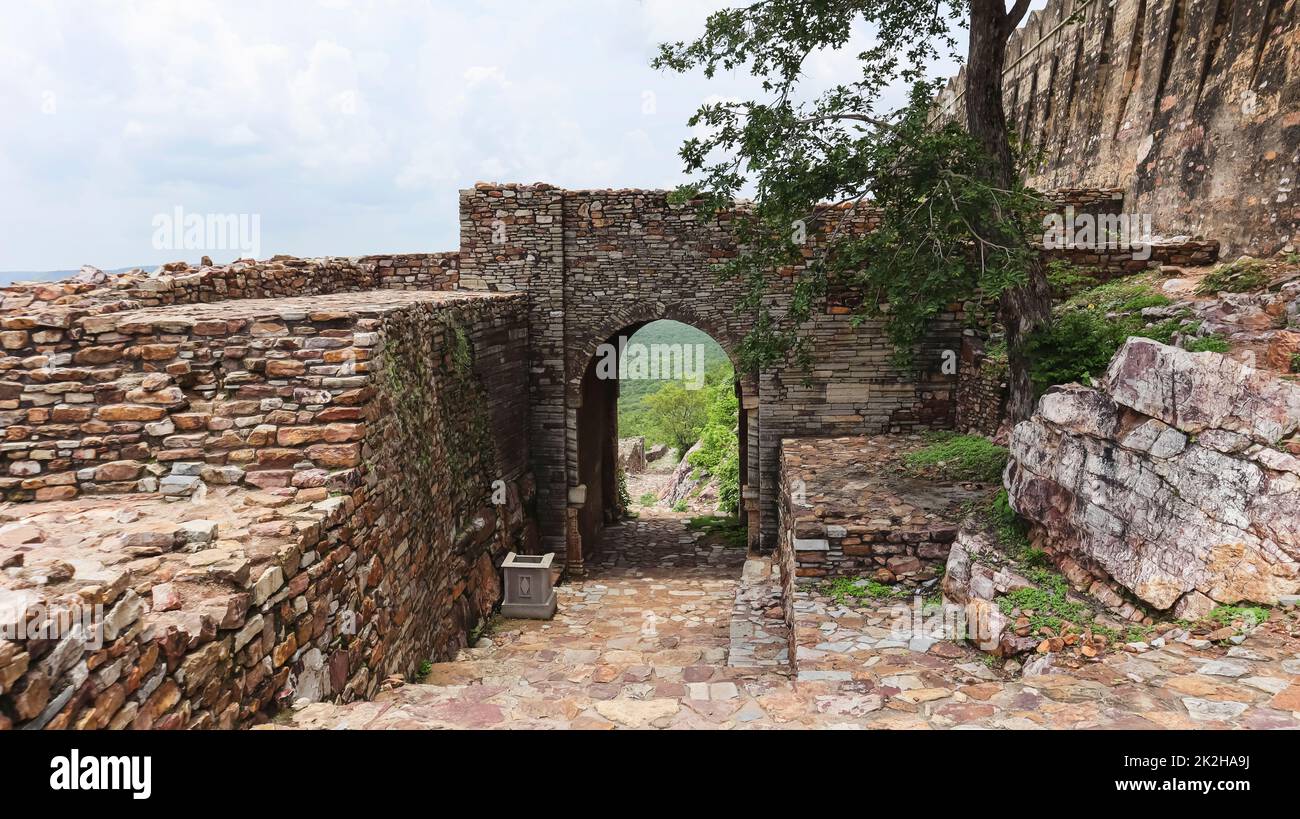 Swagat Gate of Royal Families, Chittorgarh Fort, Rajasthan, India Stock ...