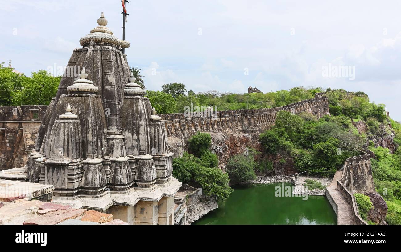 View of Gaumukh Kund with Temple Dome, Chittorgarh Fort, Rajasthan ...