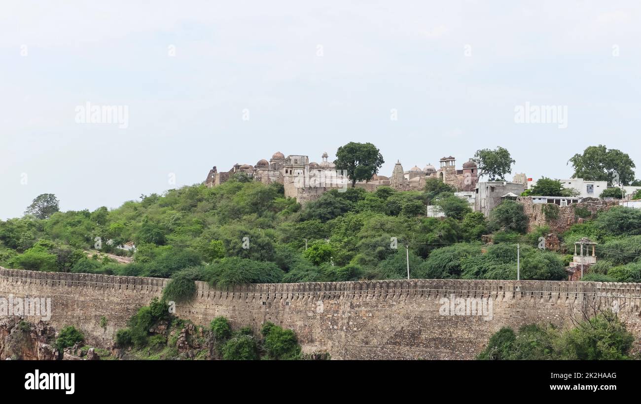 View of Fortress of Chittorgarh Fort and old Town on the Fort ...