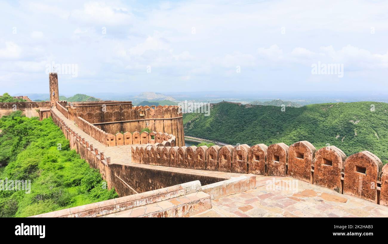 Fortress of Jaigarh Fort, Jaipur, Rajasthan, India Stock Photo - Alamy
