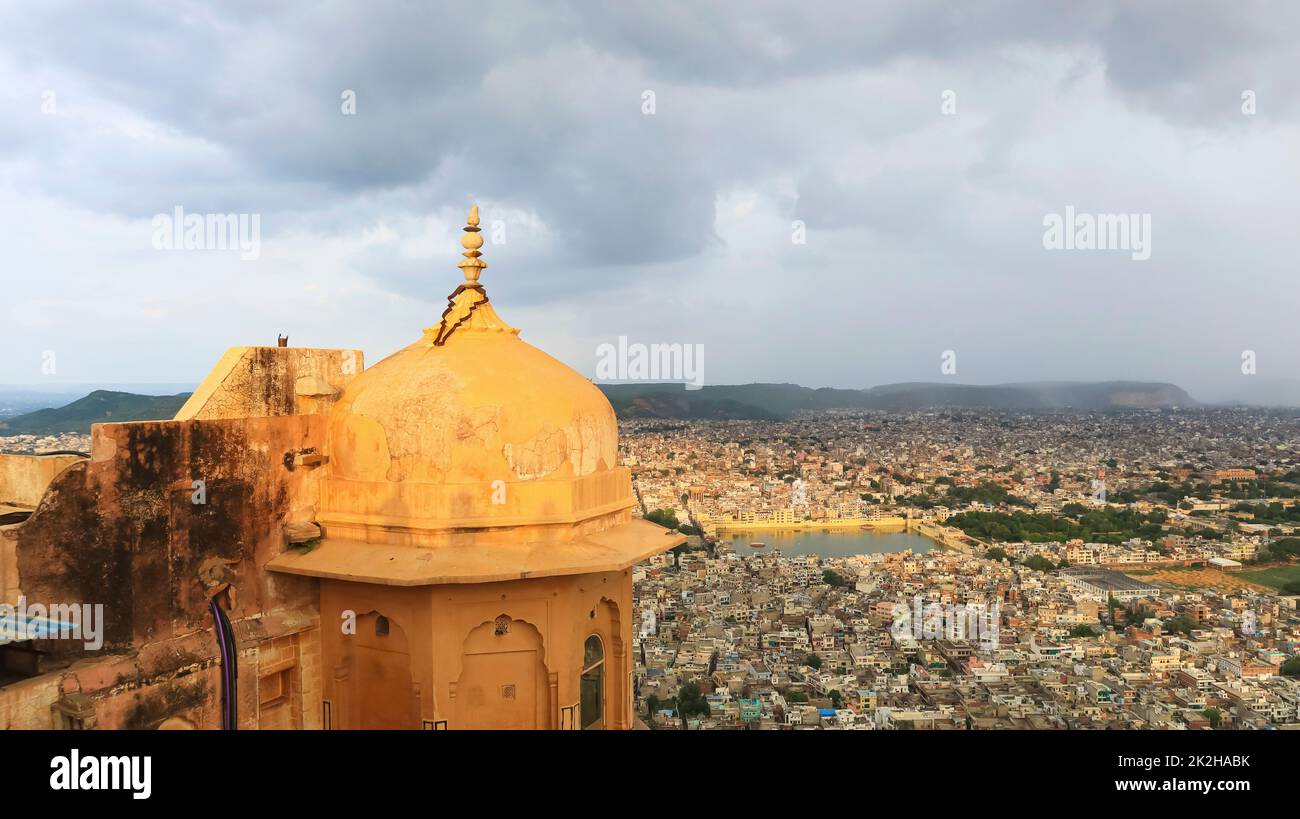 City View of Jaipur From Nahargarh Fort, Jaipur, Rajasthan, India Stock ...