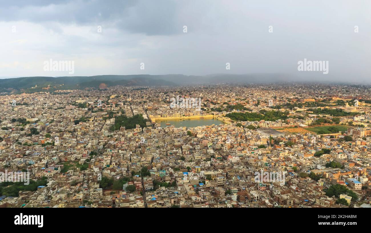 City View of Jaipur From Nahargarh Fort, Jaipur, Rajasthan, India Stock ...