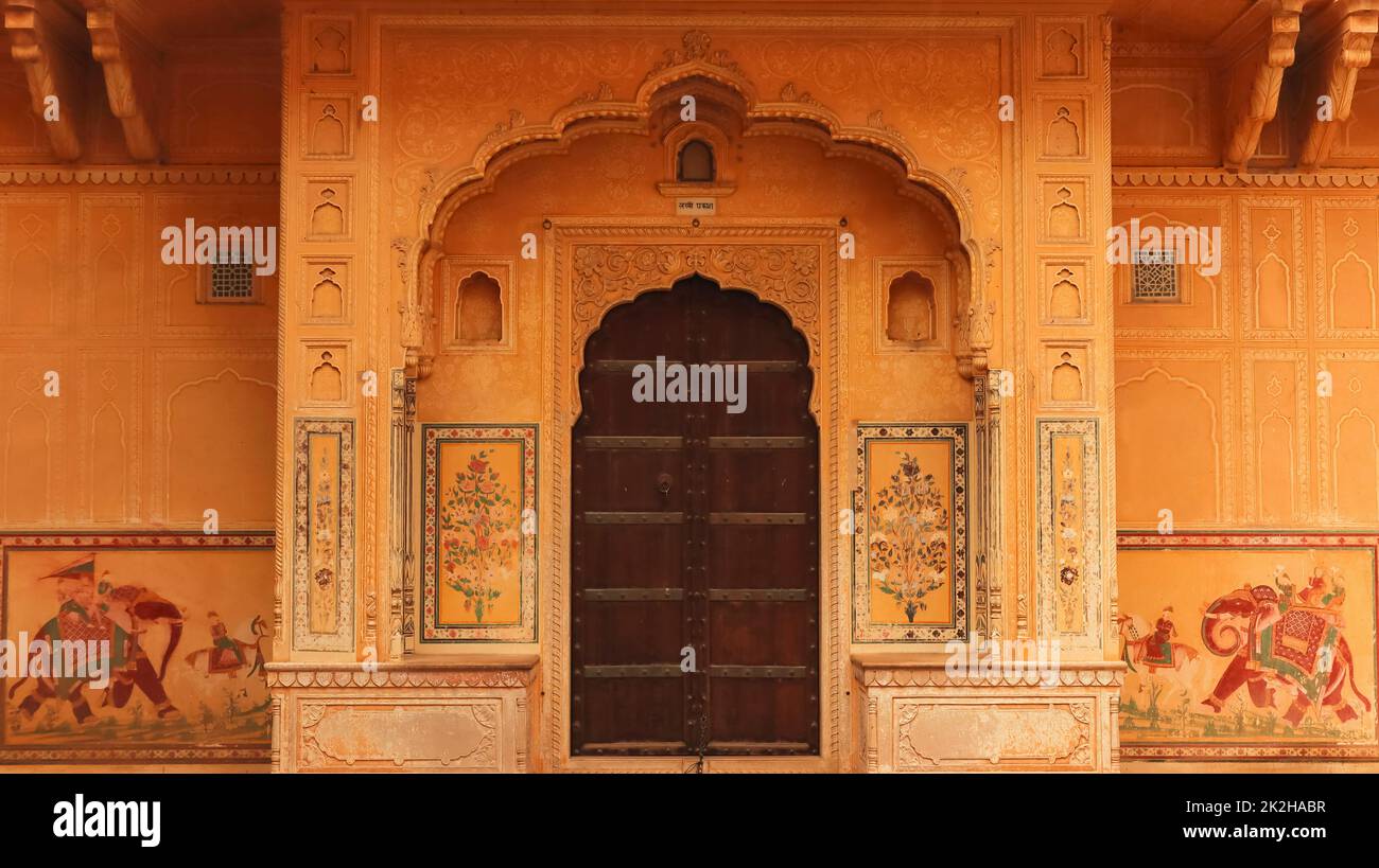 View of Lakshmi Prakash Palace gate in Nahargarh Fort, Jaipur ...