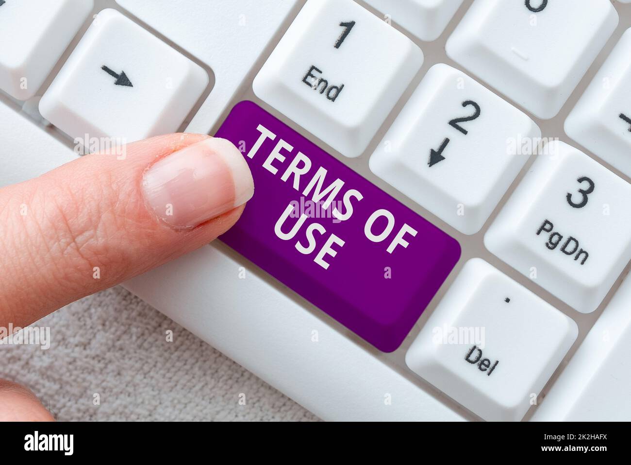 Text caption presenting Terms Of Use. Concept meaning Established ...