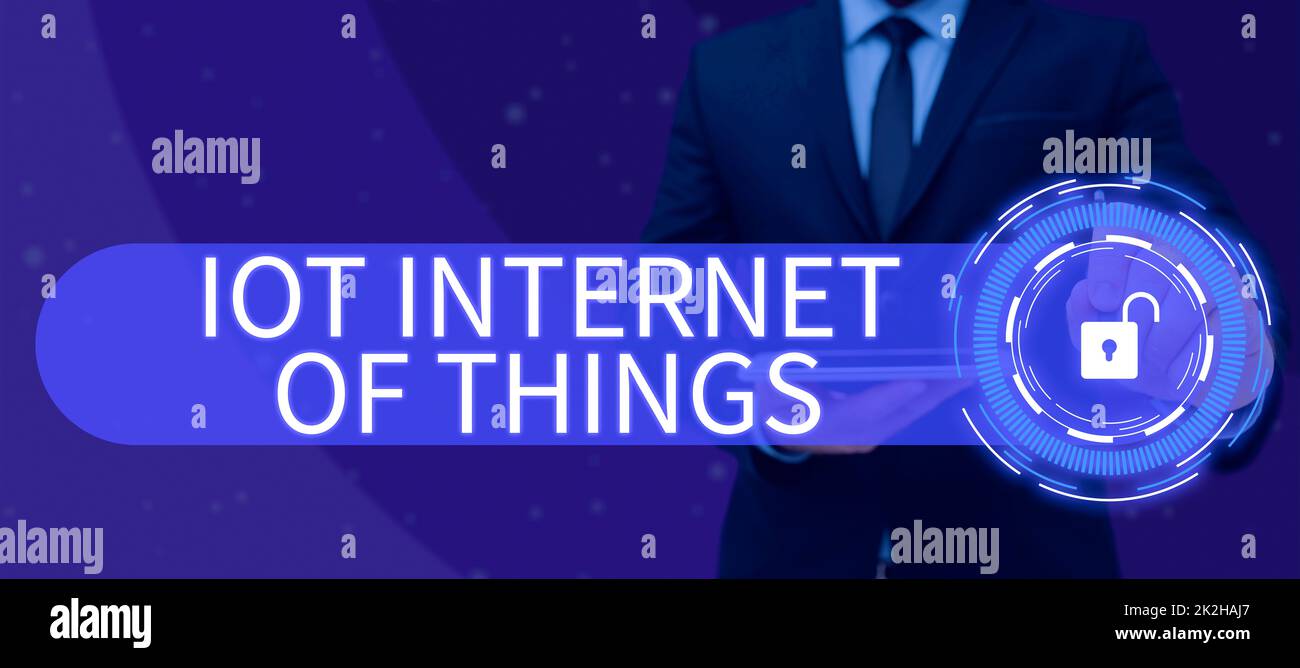 Handwriting text Iot Internet Of Things. Internet Concept Network of ...