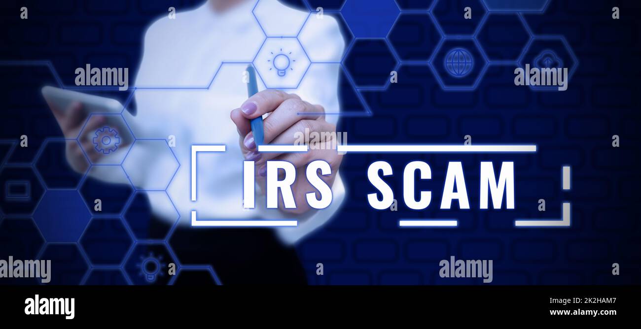 Inspiration showing sign Irs Scam. Word Written on targeted taxpayers ...