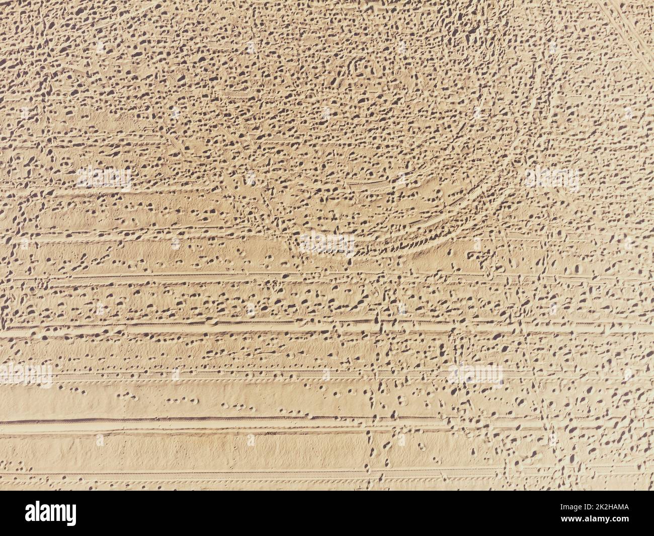 Aerial top view of beach sand Stock Photo - Alamy