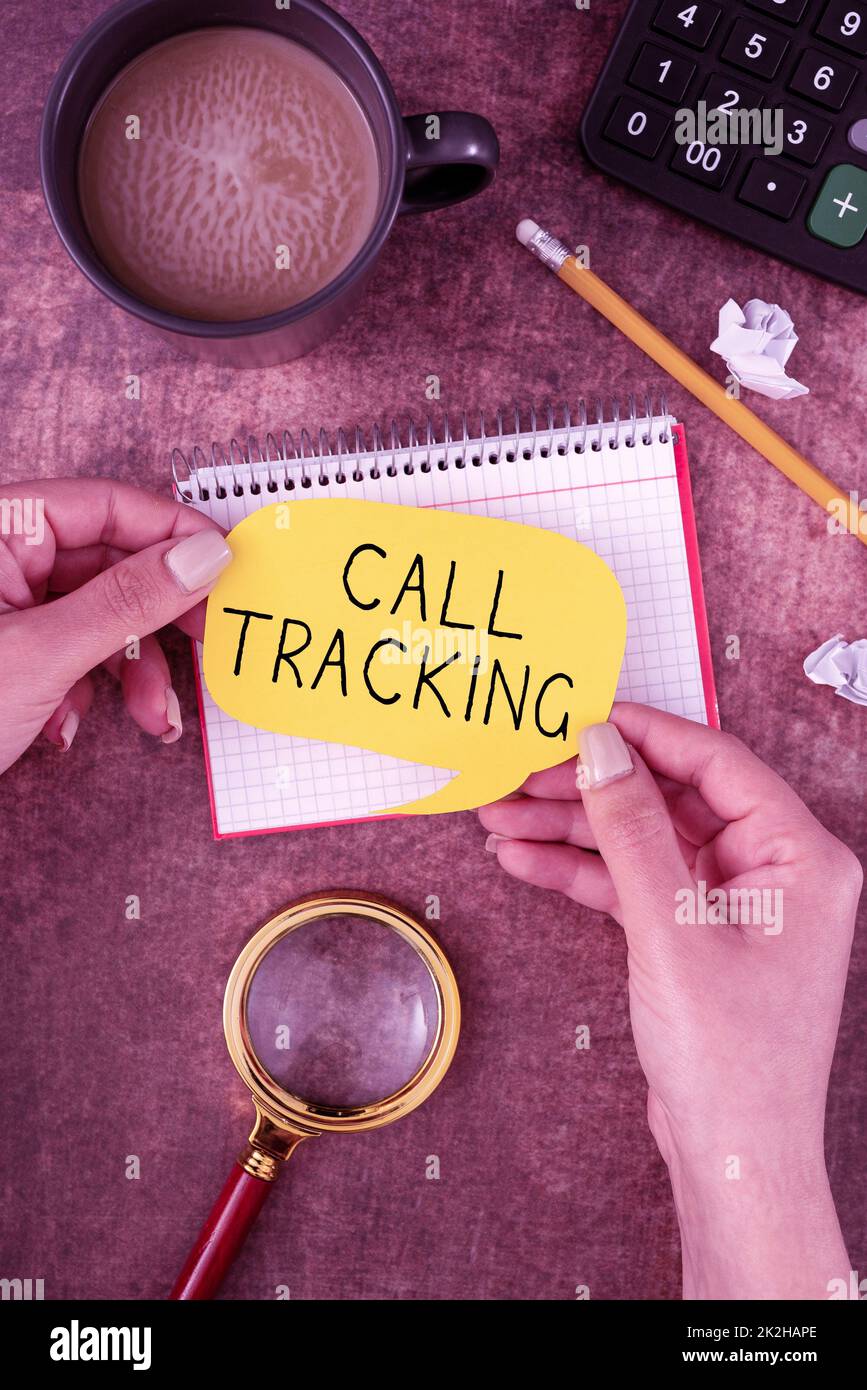 Inspiration showing sign Call Tracking. Internet Concept Organic search ...