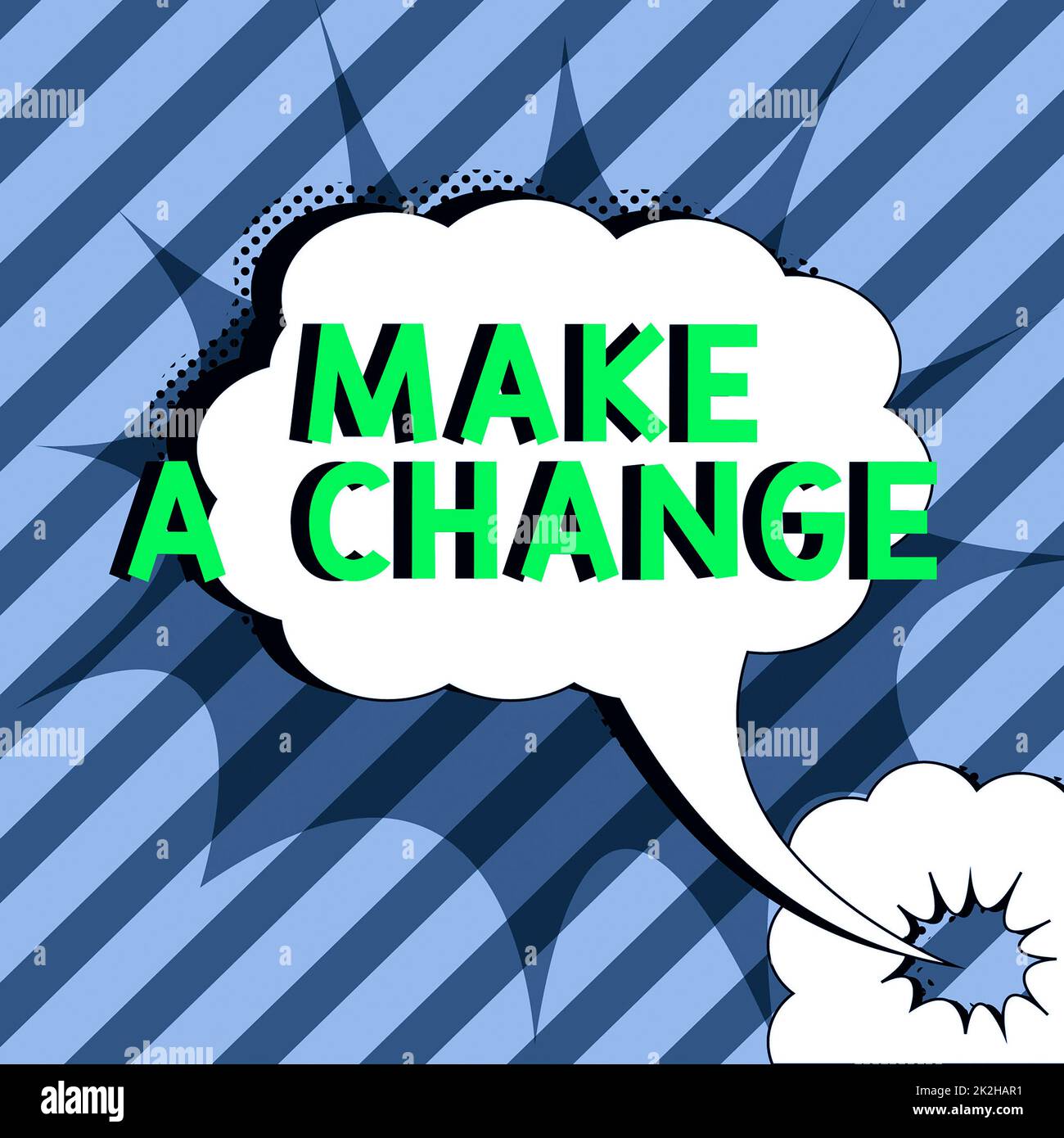 Text showing inspiration Make A Change. Word for Create a Difference ...