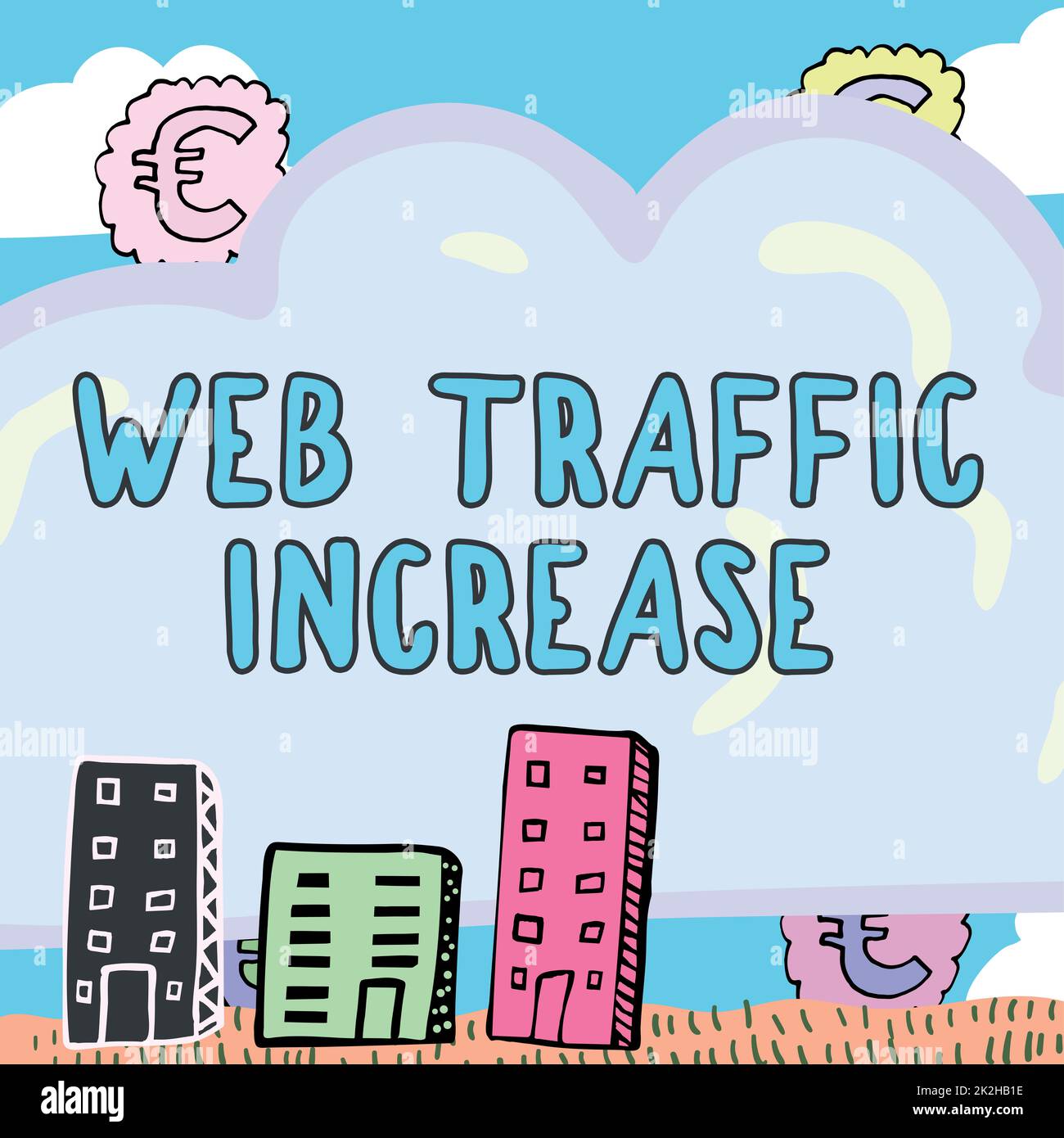 Inspiration showing sign Web Traffic Increase. Word Written on Expand ...