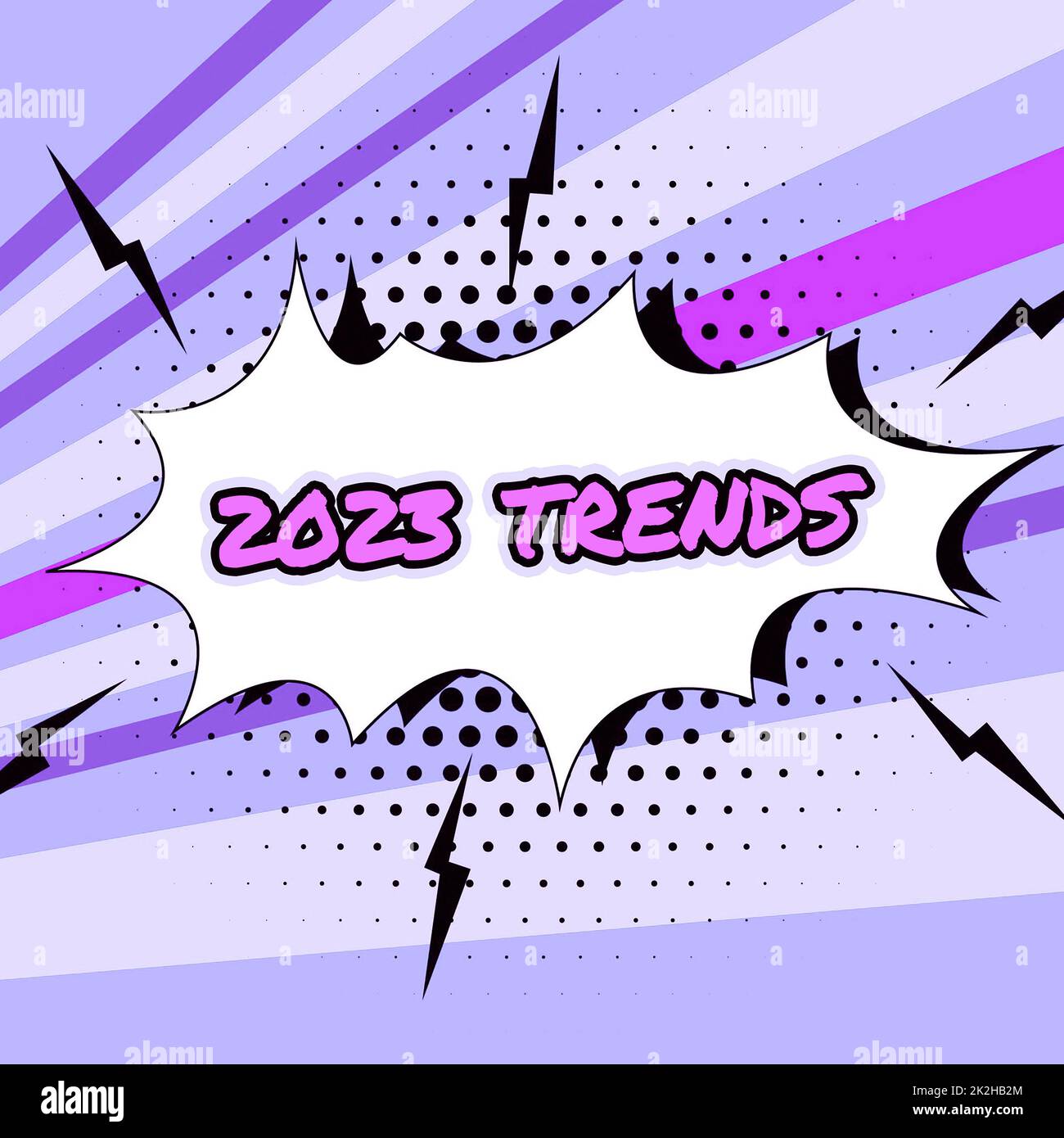 Handwriting text 2023 Trends. Business idea things that is famous for ...