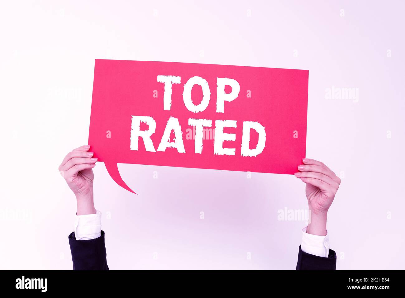 Text caption presenting Top Rated. Business showcase The high amount of ...