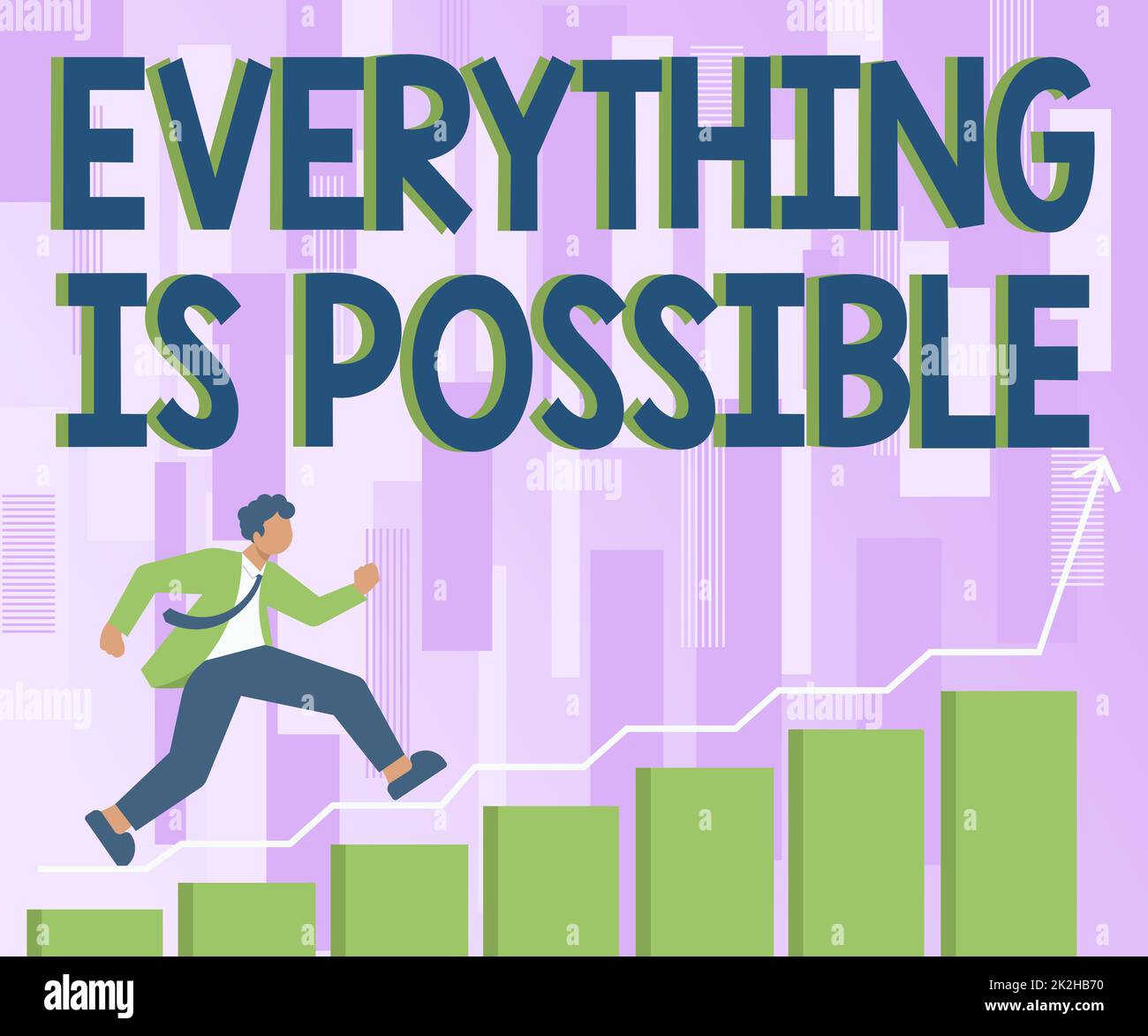 Inspiration showing sign Everything Is Possible. Word for Any outcome ...