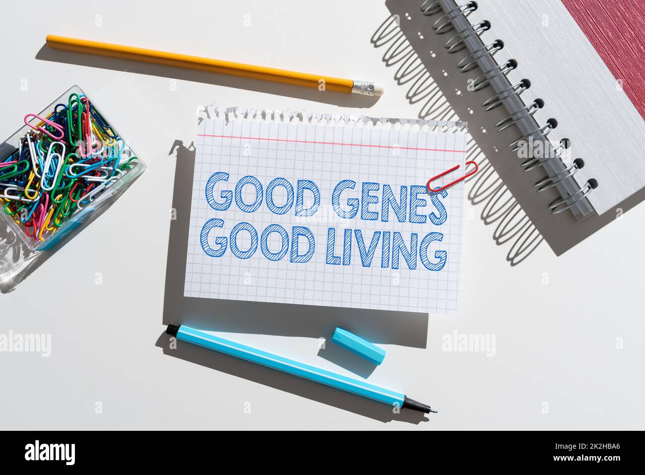 Text caption presenting Good Genes Good Living. Internet Concept ...