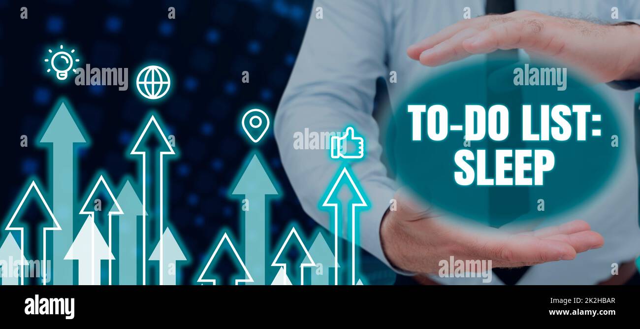 Text caption presenting To Do List SleepThings to be done Priority ...