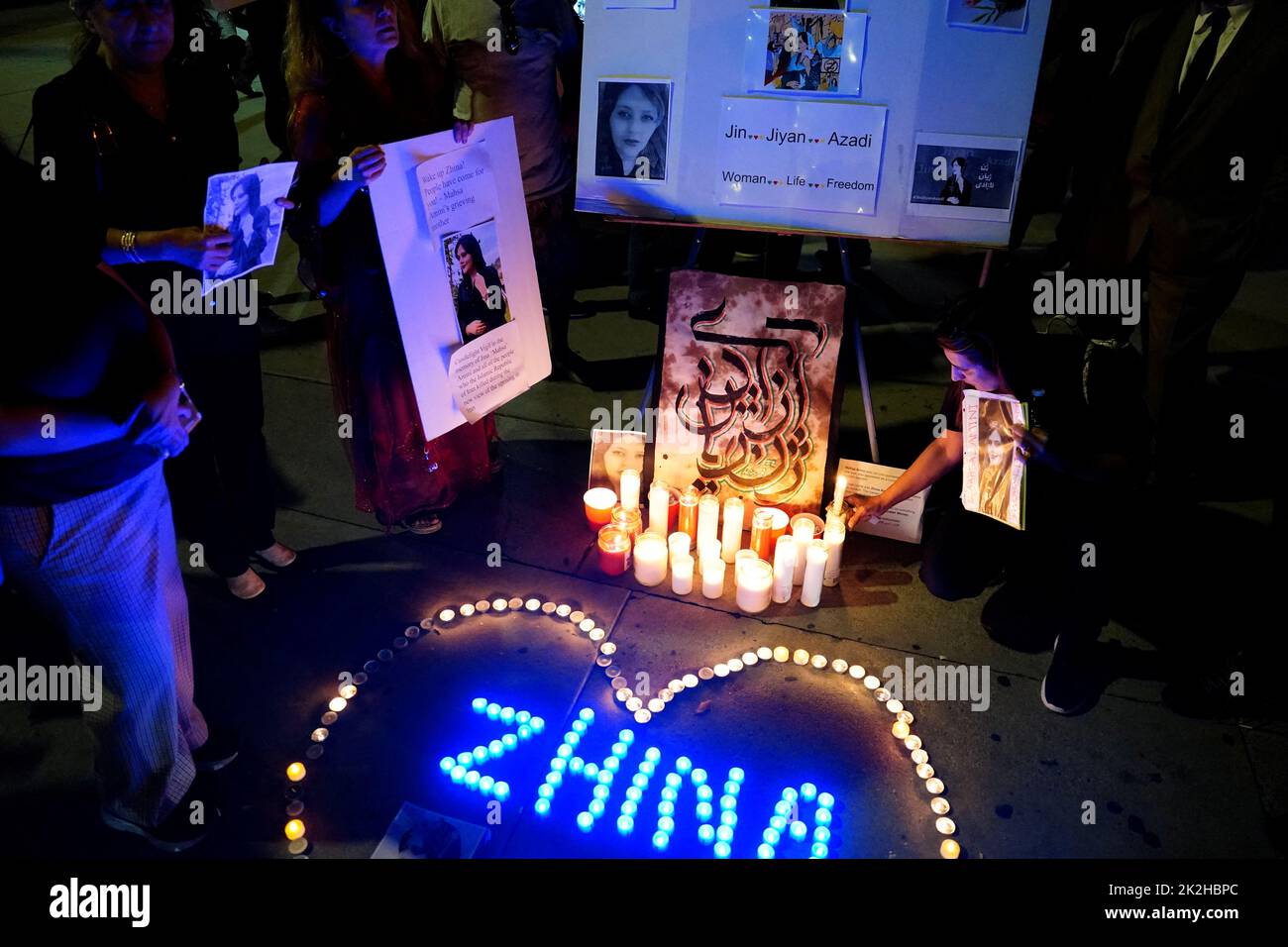Mahsa amini vigil hi-res stock photography and images - Alamy