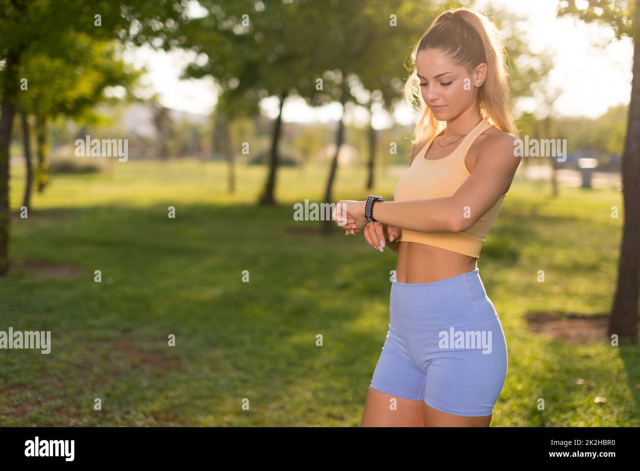 Sports tights hi-res stock photography and images - Alamy