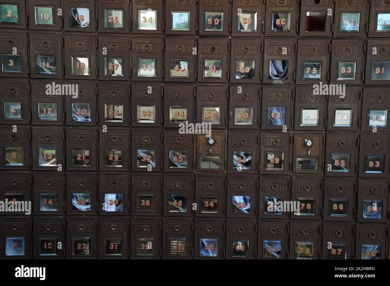Vintage us post office boxes hi-res stock photography and images - Alamy