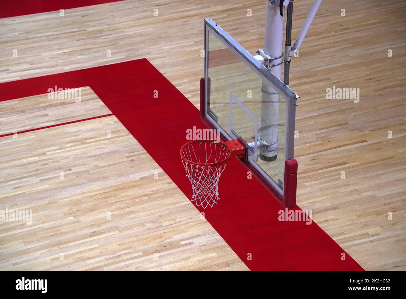 empty basketball court detail view Stock Photo - Alamy