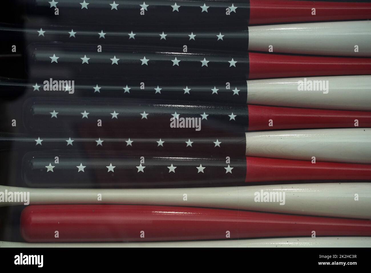 american flag made of baseball bats Stock Photo - Alamy