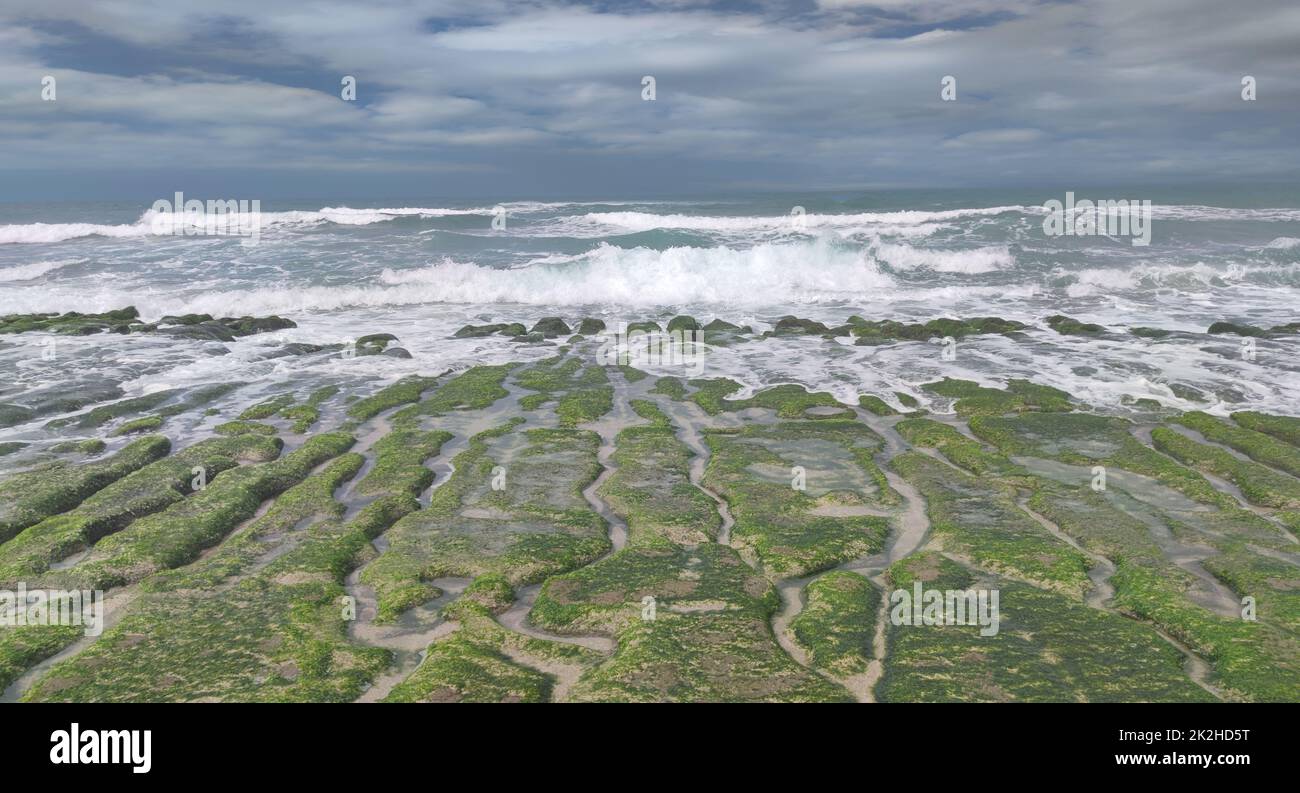 Laomei Green Stone Trough is located in Shimen District on the North ...