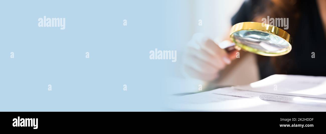 Auditor Investigating Corporate Fraud Stock Photo - Alamy