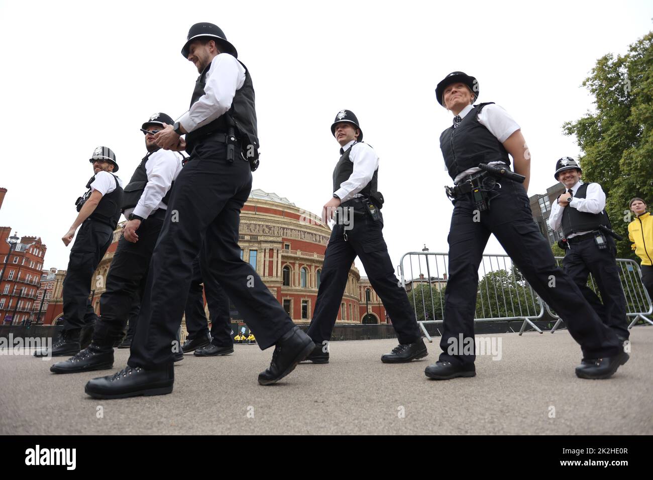 Police officers assemble near the Royal Albert Hall before The State ...