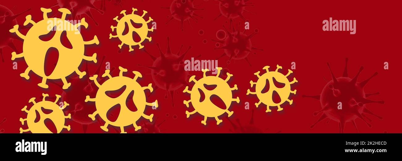 Scared Covid-19 cell with an open mouth and a crown on its head. 3D ...