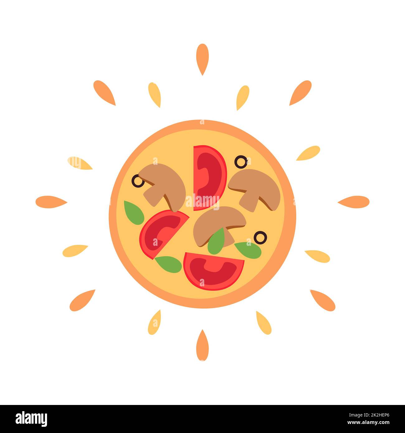 Pizza shop icon simple Cut Out Stock Images & Pictures - Alamy