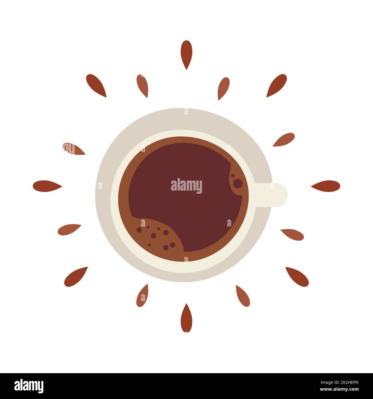 Abstract coffee cup icon on white background - Vector Stock Photo - Alamy