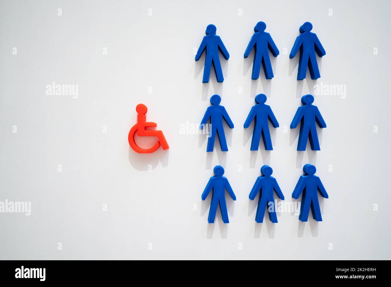 Social Inequality And Discrimination Concept. Disabled Person Stock ...