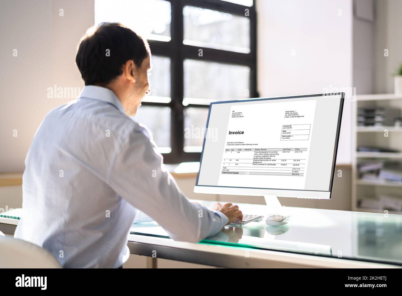 E Invoice Software Stock Photo - Alamy