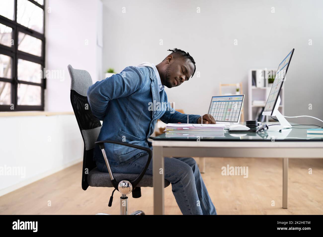 Ergonomics office posture hi-res stock photography and images - Alamy