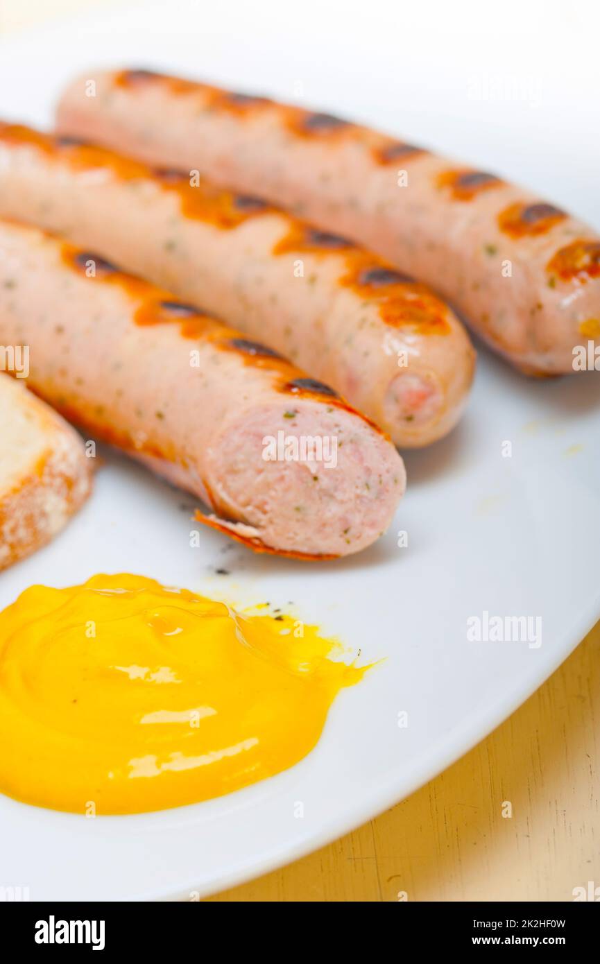 traditional German wurstel sausages Stock Photo - Alamy