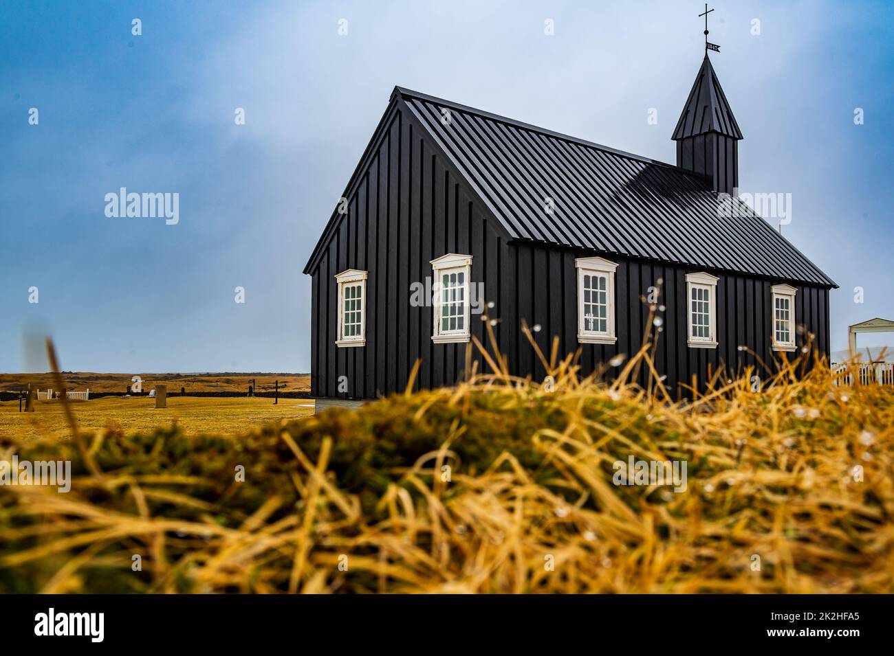 Black church in Budir Stock Photo - Alamy