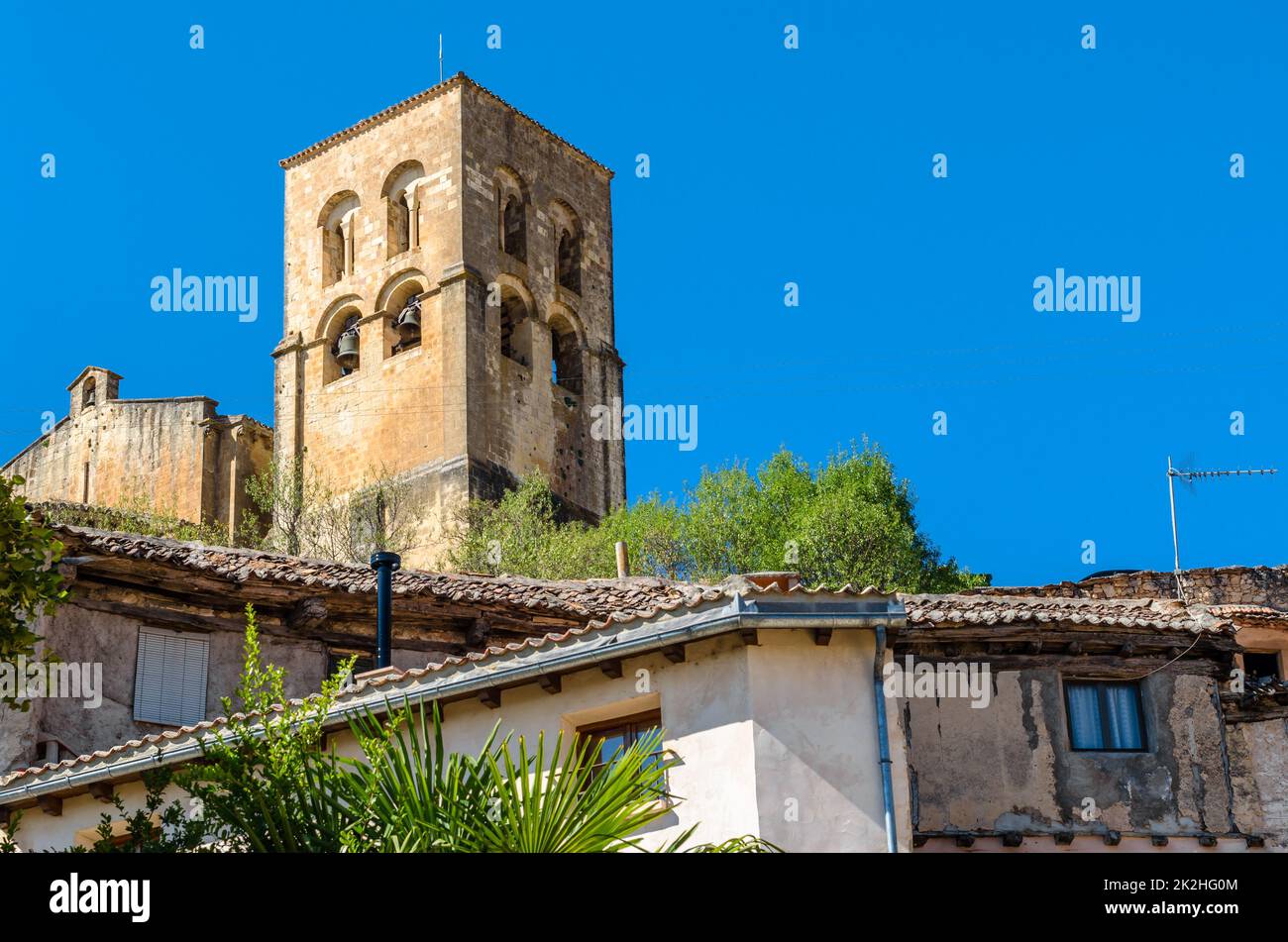 Architecture in the medieval village of Sepulveda, Castile and Leon ...