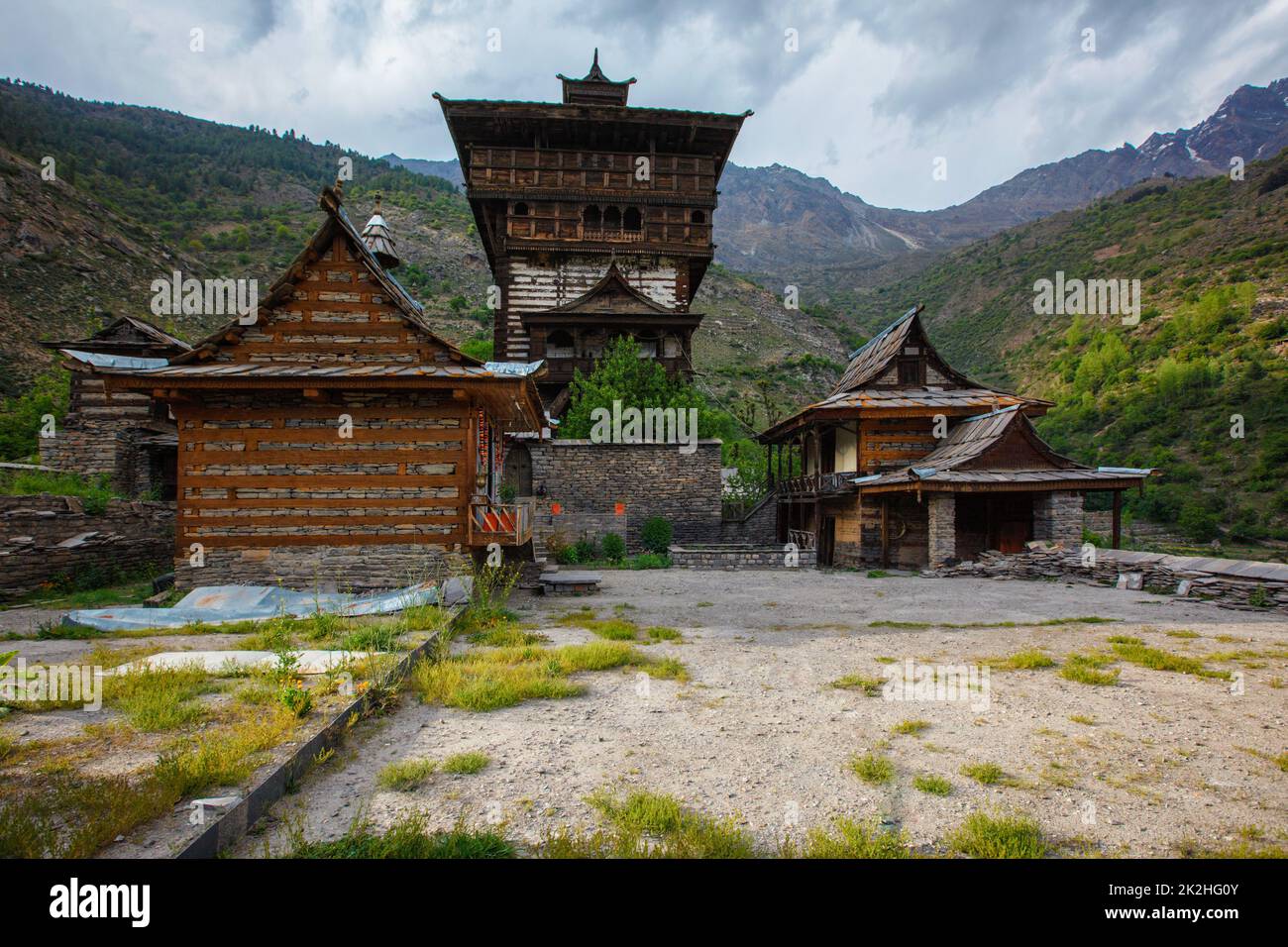 Sangla Fort - Hindu Temple. Sangla, Himachal Pradesh, India Stock Photo ...