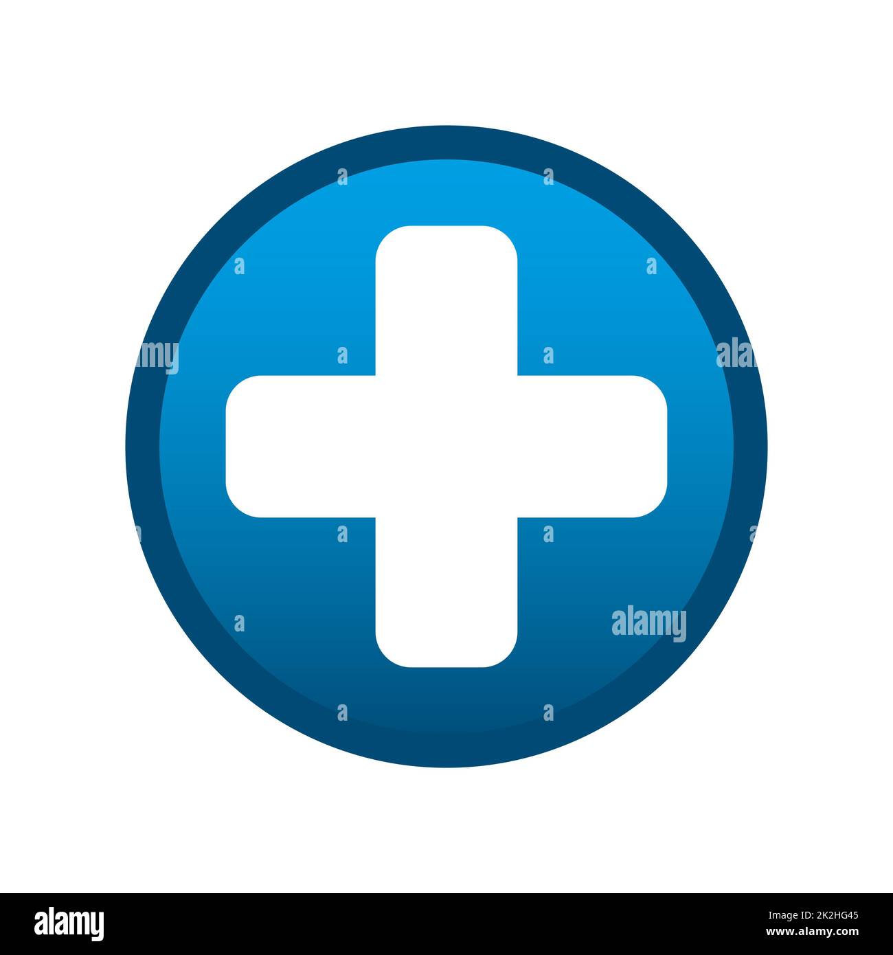 Medical cross round media icon on white background - Vector Stock Photo ...