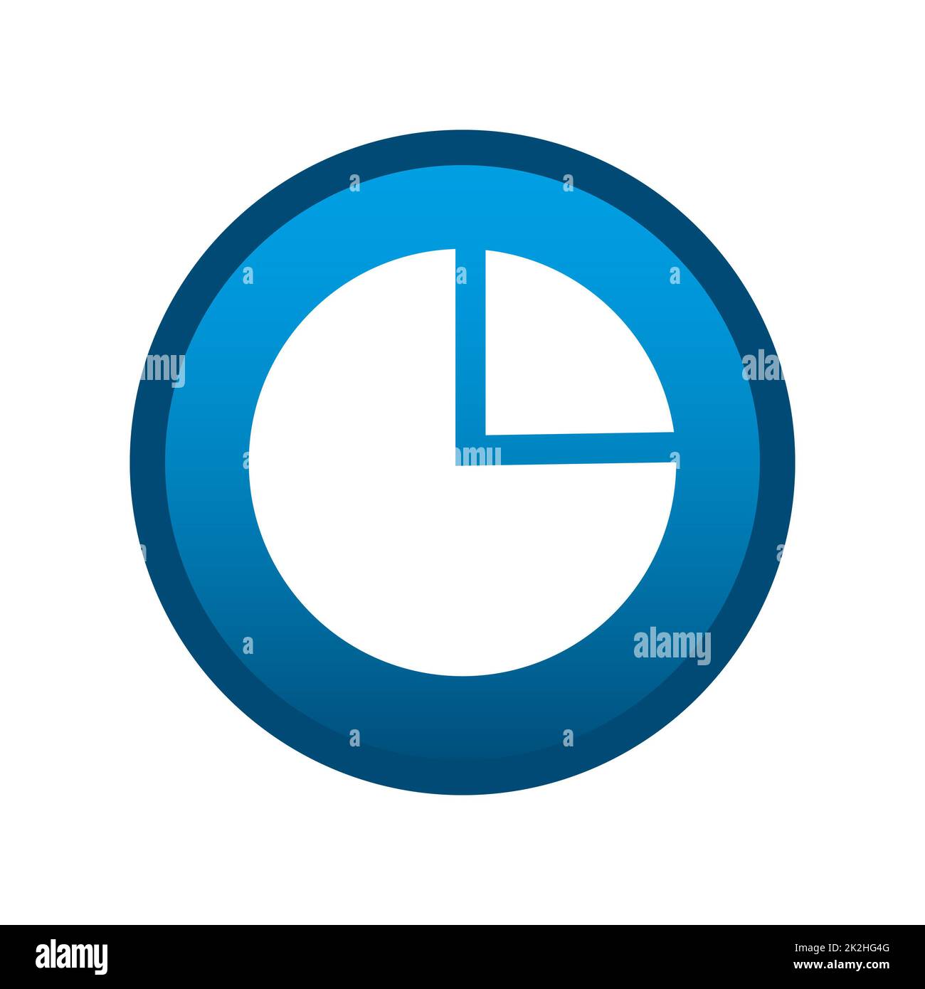 Round media statistic circle icon on white background - Vector Stock ...