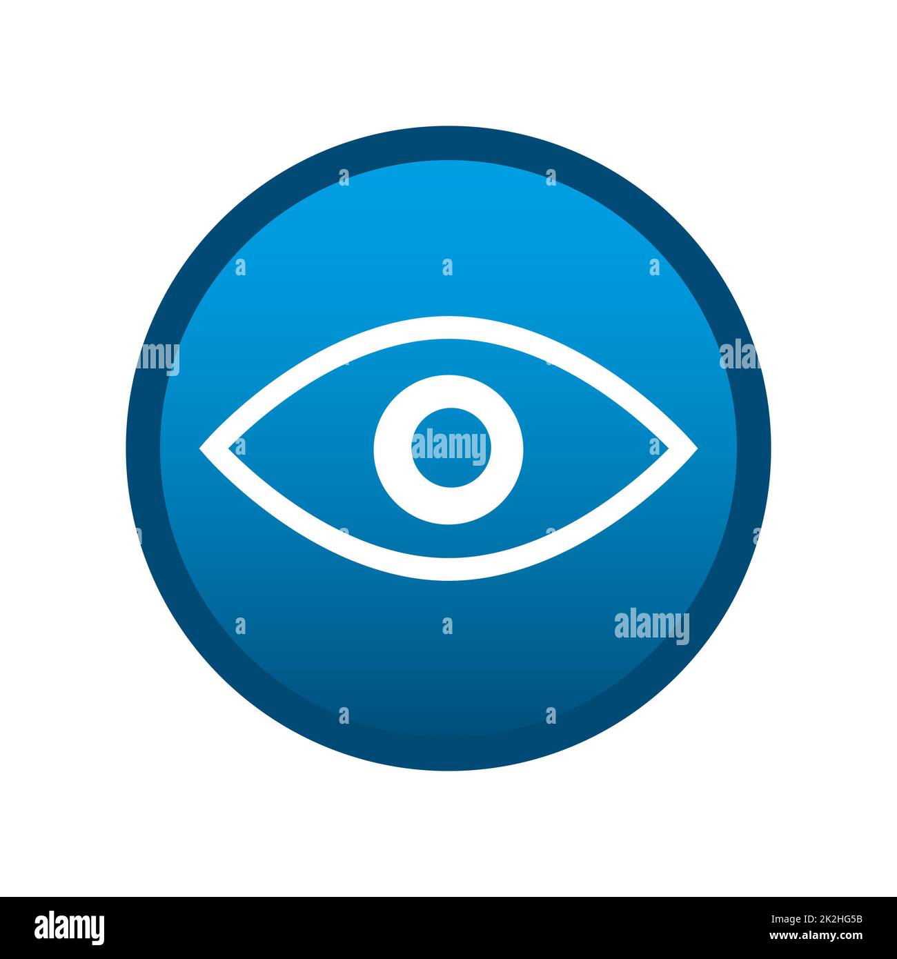 Round media eye icon on white background - Vector Stock Photo - Alamy