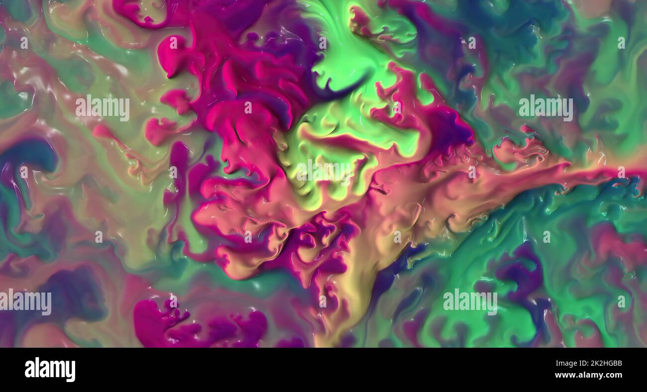 Colorful paint mix with gradient vivid colors Stock Photo - Alamy