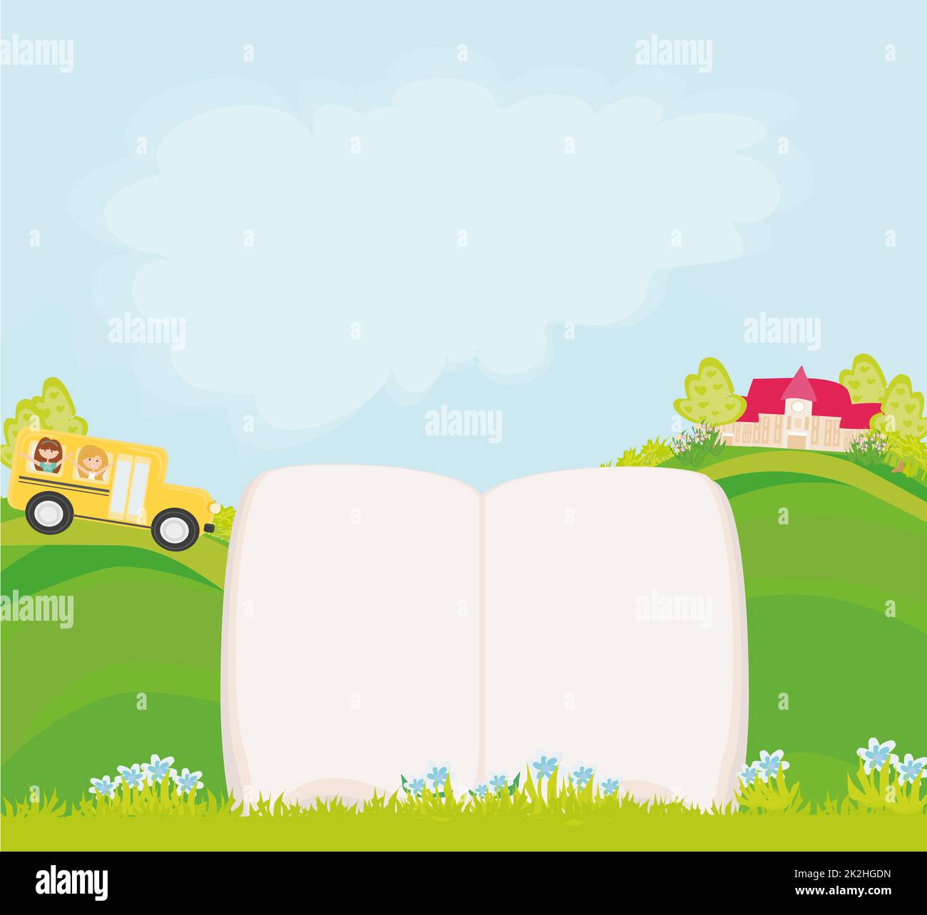 School bus. Place for your text Stock Photo - Alamy