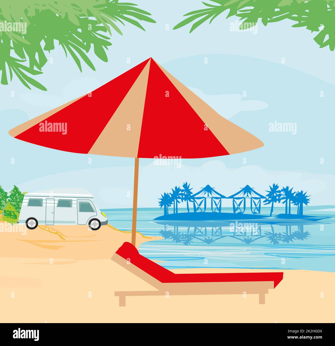 camping on the beach Stock Photo - Alamy